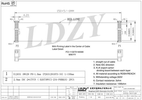 Custom Ribbon Cable Assemblies Ldzy Electronics