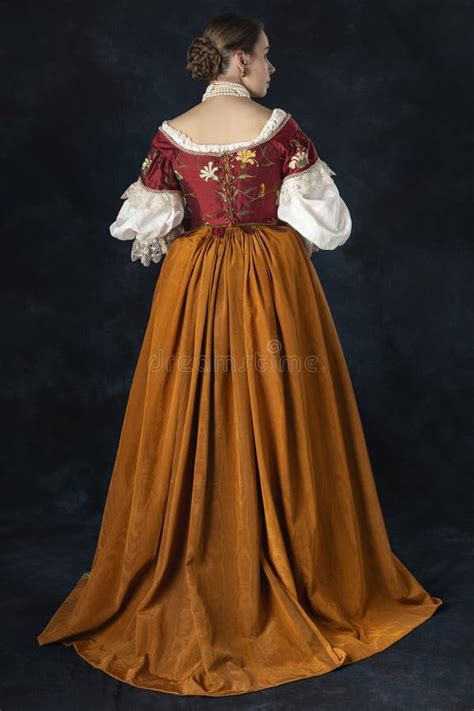 A Renaissance Tudor Georgian Or High Fantasy Woman In A Historical