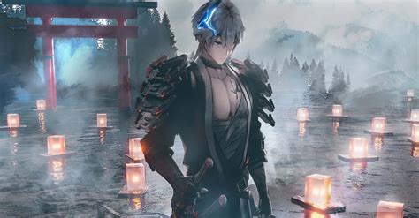 Download Ronin Samurai In A Surreal Battlefield Wallpaper