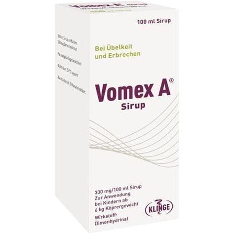 Vomex A Syrup 100 Ml The Case Of Motion Sickness Elivera Uk