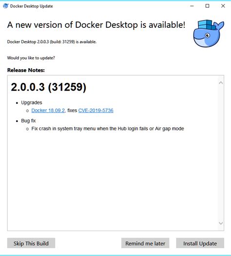 Confusing Release Notes For Addressing The Cve 2019 5736 · Issue 8278