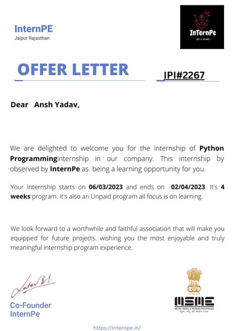 Ansh Yadav On Linkedin Python Programming Interpe Internpe