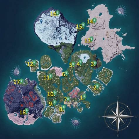 All Palworld Skill Fruit Tree Locations Map Pro Game Guides