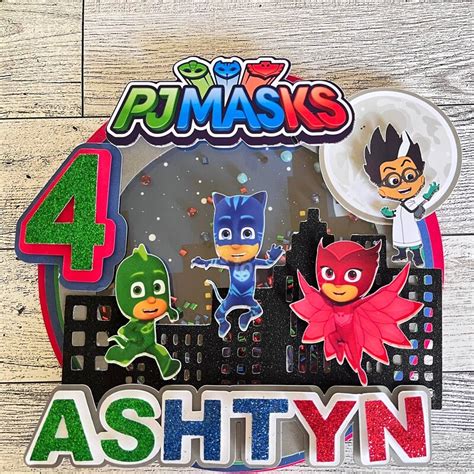 Pj Masks Cake Etsy