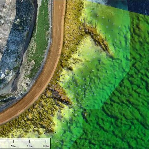 Digital Elevation Model Combining Photogrammetry On Land Multibeam