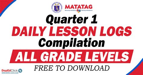 Q1 Daily Lesson Logs Compilation (Free to Download) - DepEd Click