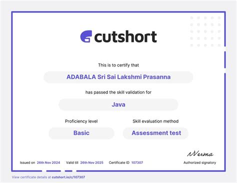 Thrilled To Share That I Have Officially Earned My Java Certification