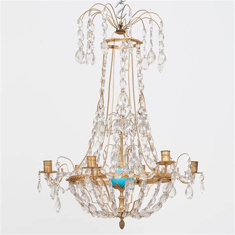 Ljuskrona För Sex Ljus Omkring år 1800 Möjligen Ryssland Bukowskis