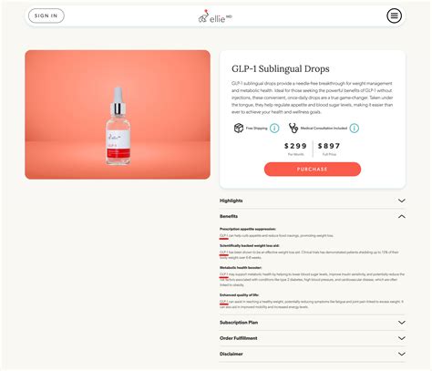 Elliemd Semaglutide Sublingual Drops