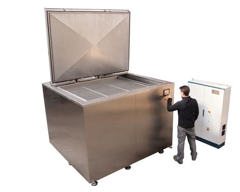Aircraft Part Industrial Ultrasonic Cleaner With Electric Lifting Large