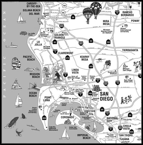 Tourist Map Of San Diego Area 60 Photos