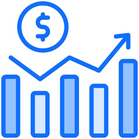 Stock Market Generic Blue Icon