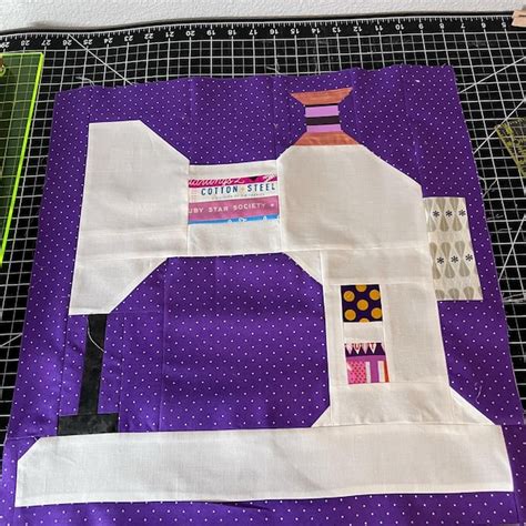Sewing Machine Quilting Sewing Quilt Block Pdf Pattern Includes