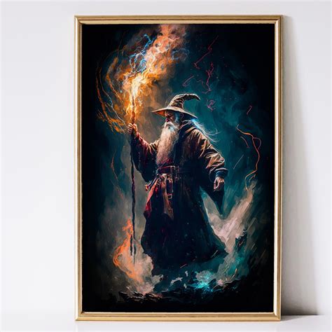 Wizard Art Fantasy Art Mythical Art Magical Art Digital Download