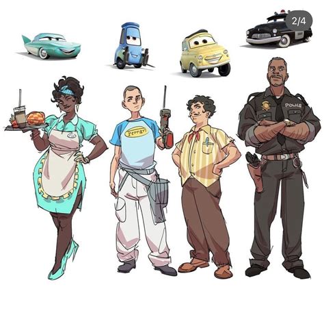 Cars Movie Character Design Cars Movie Characters As Humans Cars