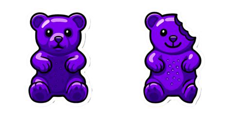 Purple Gummy Bear Cursor Windows Cursors Sweezy Cursors