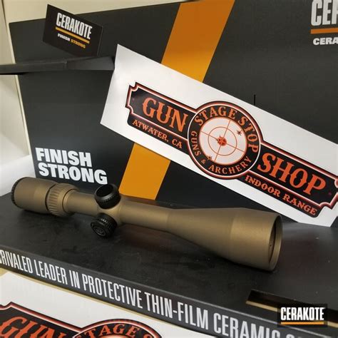 Vortex Scope Cerakoted Using Burnt Bronze Cerakote