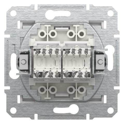 Розетка компютерна Rj45 кат 6 Utp подвійна Asfora біла БЕЗ РАМКИ Schneider Electric