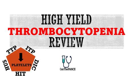 Thrombocytopenia Review Itp Ttp Hus Dic Hit Mnemonics And Proven Ways To Memorize Youtube