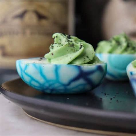 Spooky Spider Web Deviled Eggs For Halloween Fat Girl Hedonist