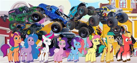 Mlp G5 Characters Favorite Monsters Trucks By Matthew200432 On Deviantart