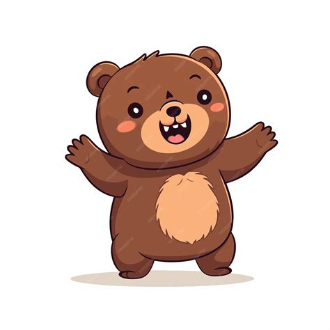 Premium Vector Chibi Bear