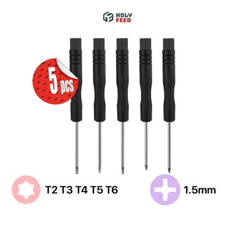 Jual 5pcs Obeng Torx T2 T3 T4 T5 T6 Obeng Presisi Plus 15mm Untuk