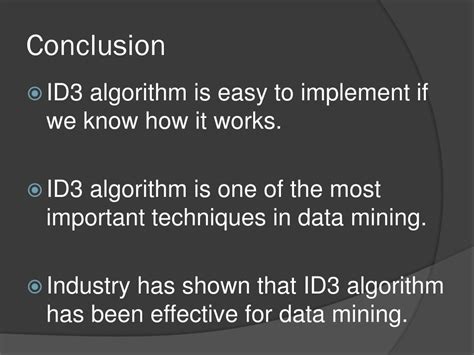 ppt iterative dichotomiser id3 algorithm powerpoint presentation