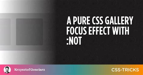 Jake Abma Auf Linkedin A Pure Css Gallery Focus Effect With Not