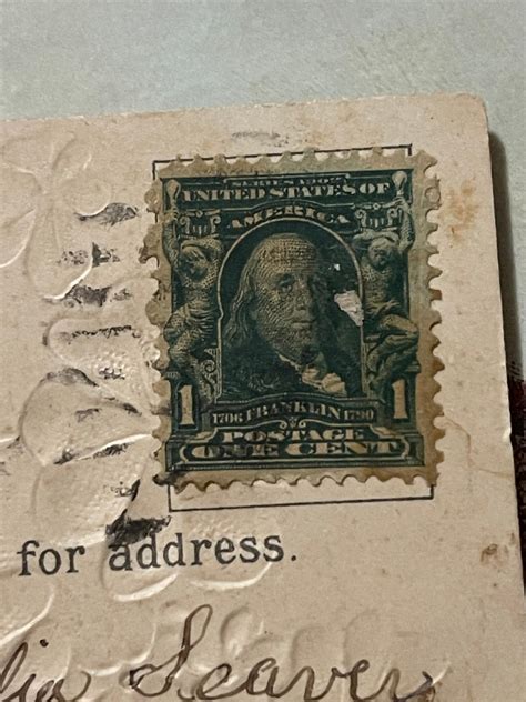 Benjamin Franklin 1 Cent Stamps Series 1902 Rare Etsy