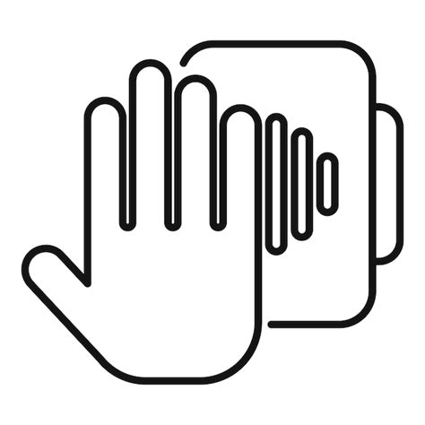 Premium Vector Signature Palm Scanning Icon Outline Vector Identity Voice