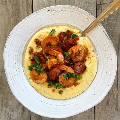 Spicy Cajun Shrimp Sausage And Grits Meals With Mel