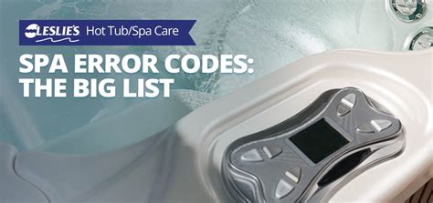 spa error codes the big list