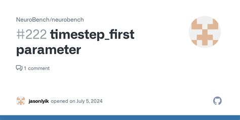 timestep first parameter · issue 222 · neurobench neurobench · github