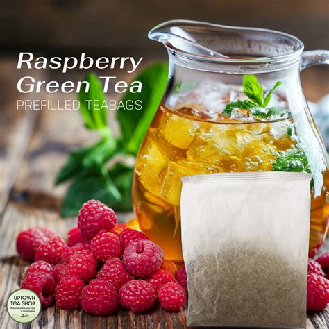 Raspberry Green Tea Teabags Uptown Tea Shop Llc