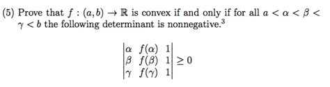 solved 5 prove that f a b → r is convex if and only