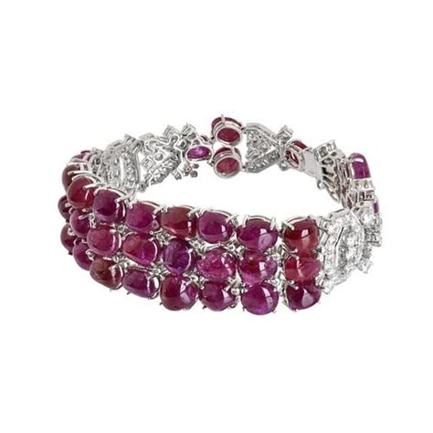Gia Ruby Diamond And 18k Bracelet For Sale At Auction On 6th December