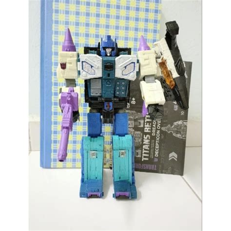 Hasbro Transformers Titan Return Leader Class Dreadnaut Deception Overload Shopee Malaysia