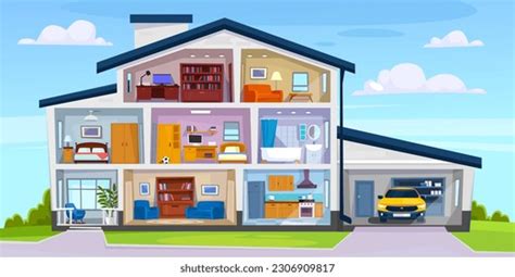 Cartoon House Inside Over 26 459 Royalty Free Licensable Stock