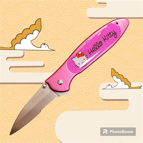 Hello Kitty Pink Pocket Knife T Hunting Edc G032 Pnk Etsy