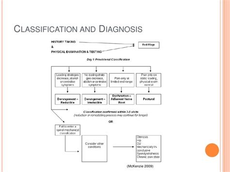 Classification And Diagnosis Mckenzie 2009 Diagnosis Method Therapy