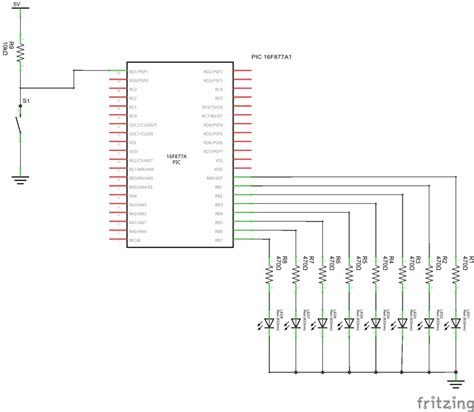 PIC F And Push Button Example