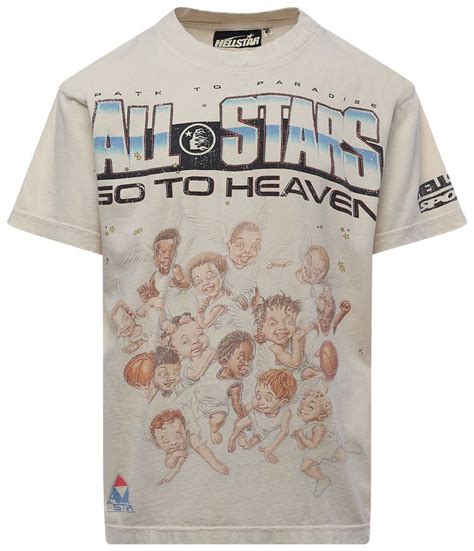 Buy Hellstar All Stars T Shirt White Hscxtee03 Whit Goat