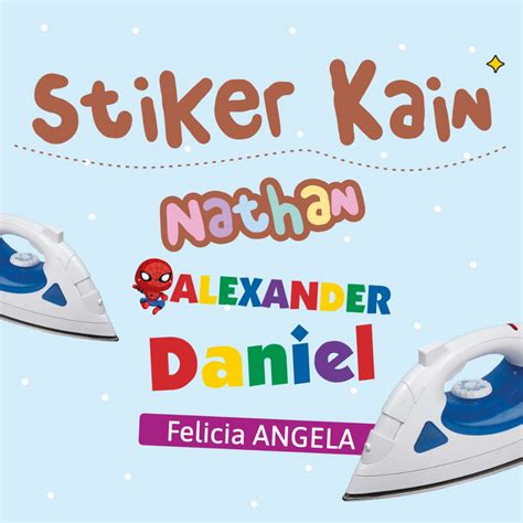 Jual Stiker Kain Setrika Label Nama Baju Viral Shopee Indonesia