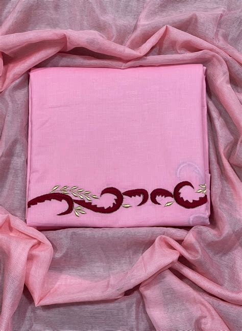 Fs752 Babay Pink Cotton Suit Party Wear Wedding Jaggo Ring Fanostyle