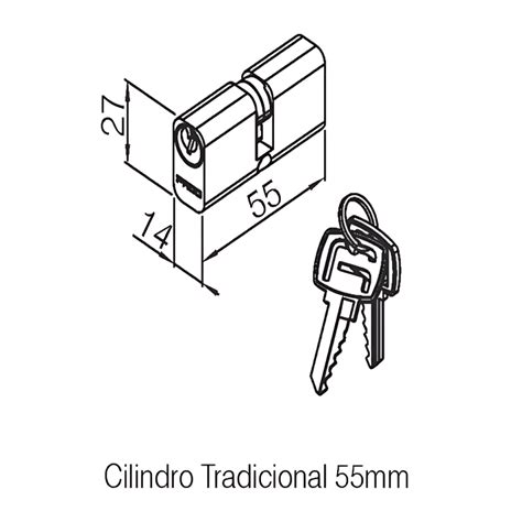 Cilindro Pado Lt Tradicional 55mm Cr Arthomaz