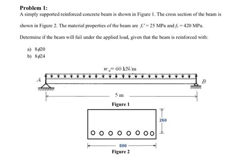 solved problem 1 a simply supported reinforced concrete