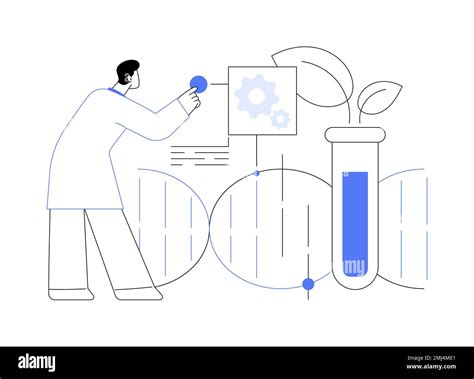 Genetic Engineering Abstract Concept Vector Illustration Stock Vector