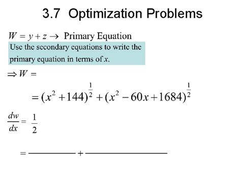 3 7 optimization problems one of the most