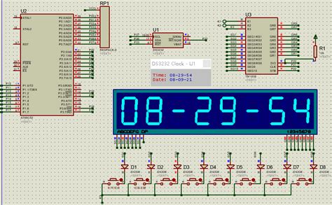 51单片机tm1638ds3231驱动数码管按键切换显示时间和日期数码管切换时间和日期 Csdn博客